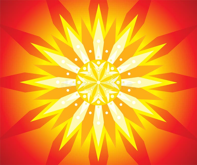 Abstract Artistic Creative Heat Floral Circle Stock Vector ...