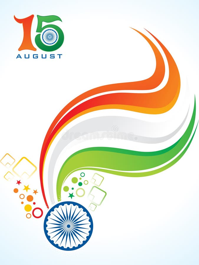 Abstract Artistic Creative Independence Day Flag Stock Vector ...