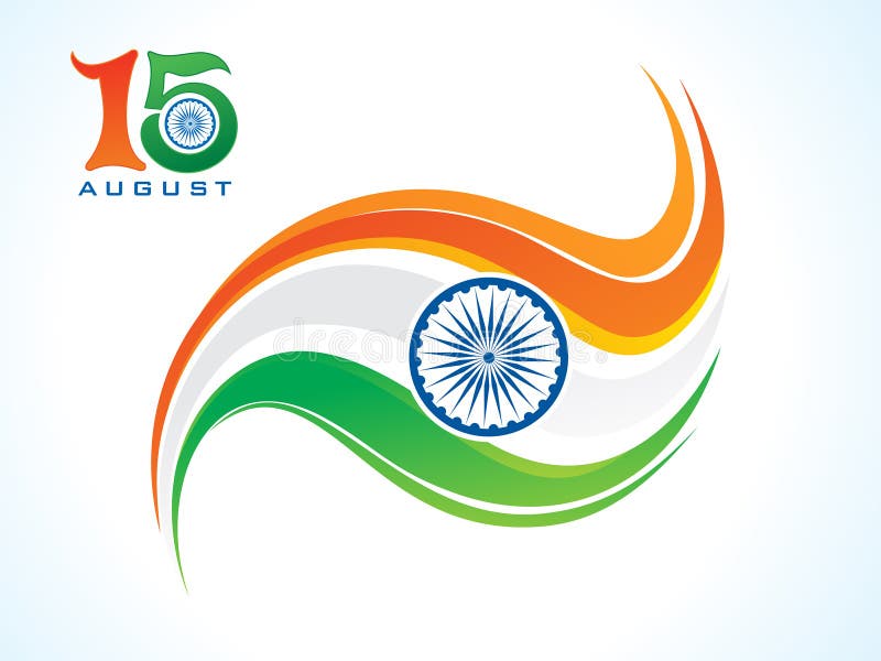 Abstract Artistic Creative Indian Flag Stock Vector - Illustration of ...