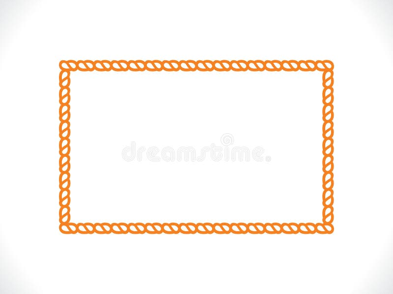 Abstract Artistic Creative Orange Border Stock Vector - Illustration of ...