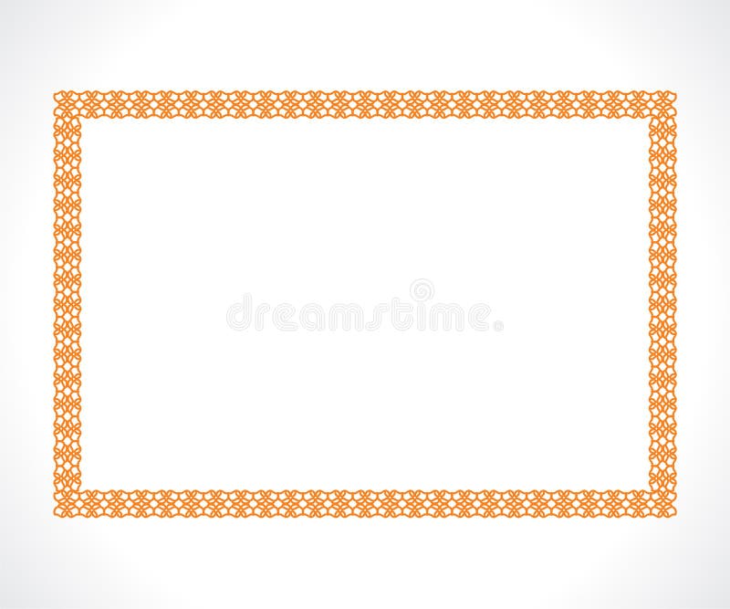 Abstract Artistic Creative Orange Floral Border Stock Vector ...