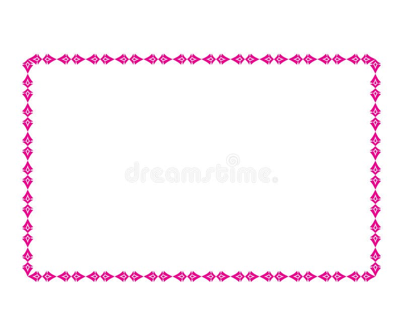 Abstract Artistic Creative Pink Border Stock Vector - Illustration of ...