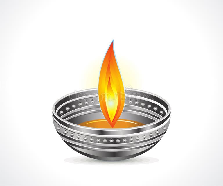 Abstract Artistic Creative Silver Deepak Stock Vector - Illustration of ...