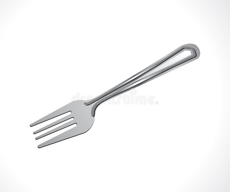 Abstract Artistic Creative Steel Fork Stock Vector - Illustration of ...