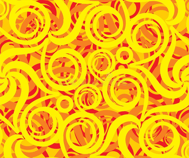Abstract Artistic Creative Yellow Seamless Pattern Stock Vector ...