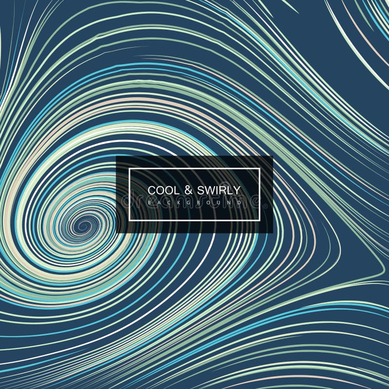 Abstract Artistic Curl Background with Swirled Stripes. Stock Vector ...