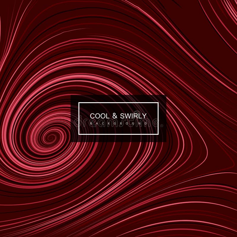 Abstract Artistic Curl Background with Swirled Stripes. Stock Vector ...