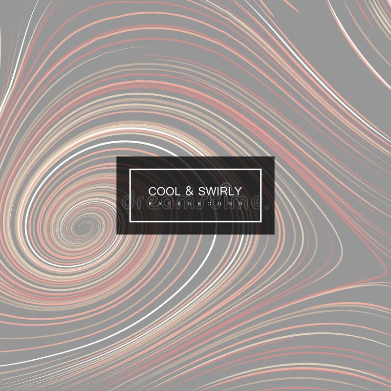 Abstract Artistic Curl Background with Swirled Stripes. Stock Vector ...