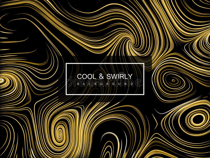 Abstract Artistic Curl Background with Swirled Stripes. Stock Vector ...