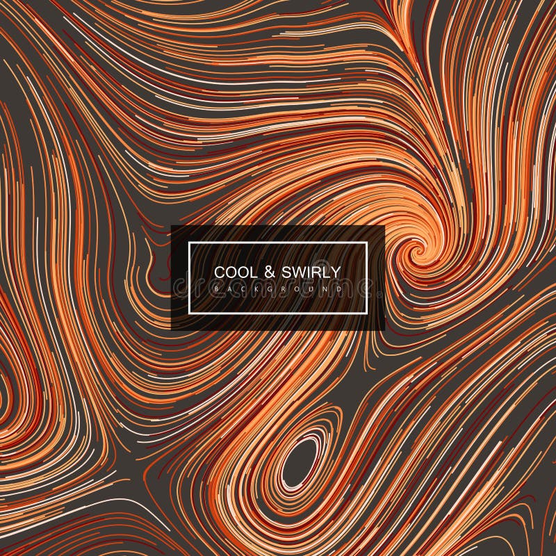 Abstract Artistic Curl Background with Swirled Stripes. Stock Vector ...