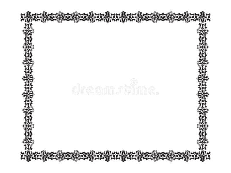 Abstract Artistic Detailed Border Stock Vector - Illustration of ...