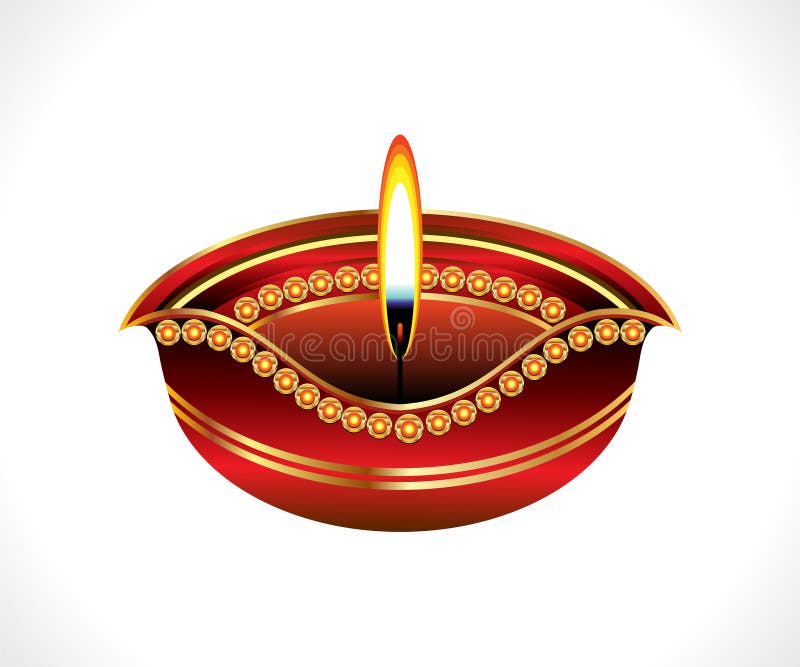 Abstract Artistic Detailed Red Deepak Stock Vector - Illustration of ...