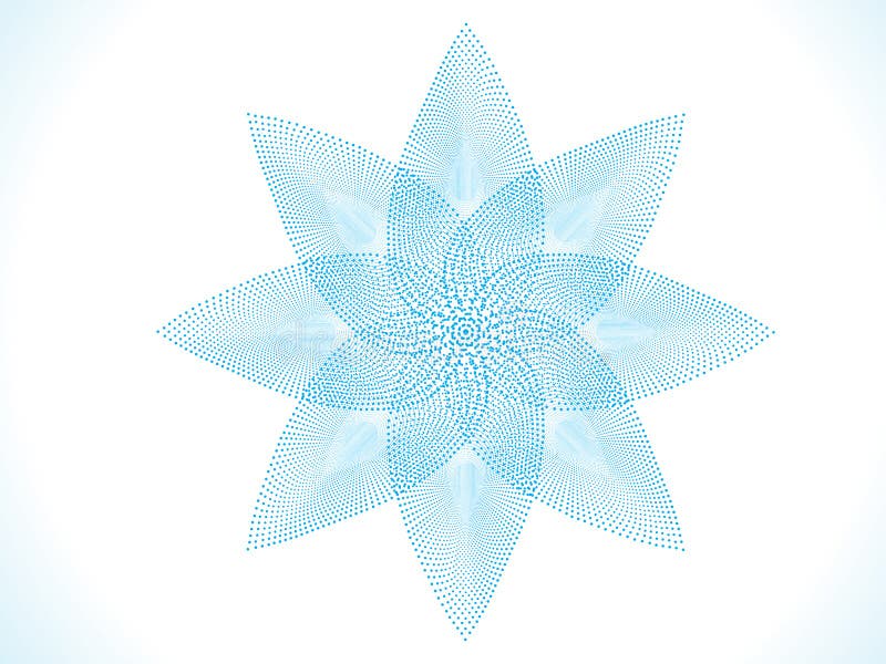 Abstract Artistic Dotted Flower Stock Vector - Illustration of design ...