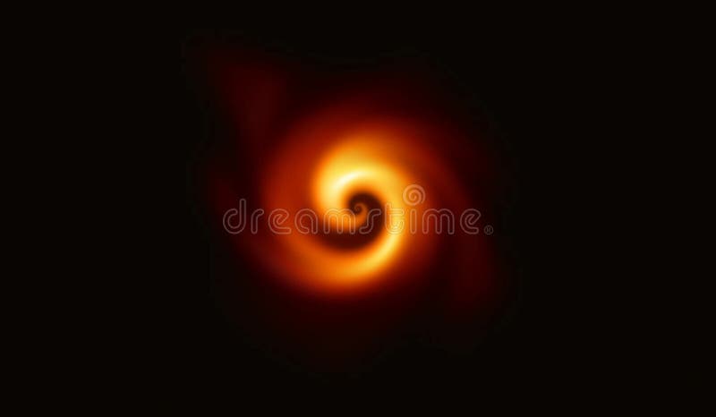 Abstract Artistic Impression of a Black Hole in Space Stock ...