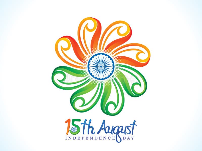 Abstract Artistic Independence Day Flower Stock Vector - Illustration ...