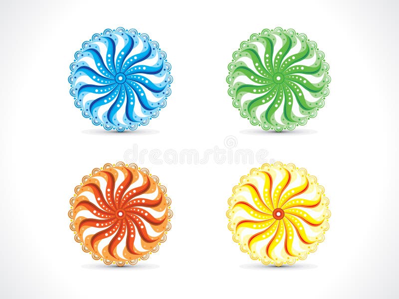 Abstract Artistic Multiple Colorful Circle Stock Vector - Illustration ...