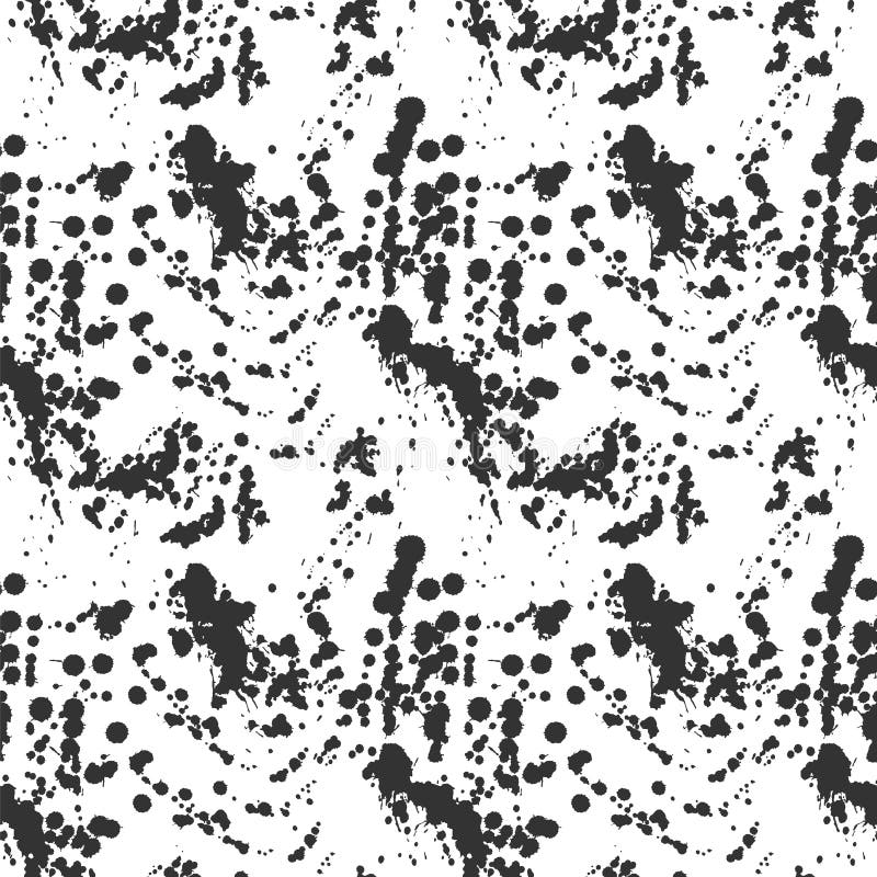 Abstract Paint Splashes and Blots Pattern. Stock Vector - Illustration ...