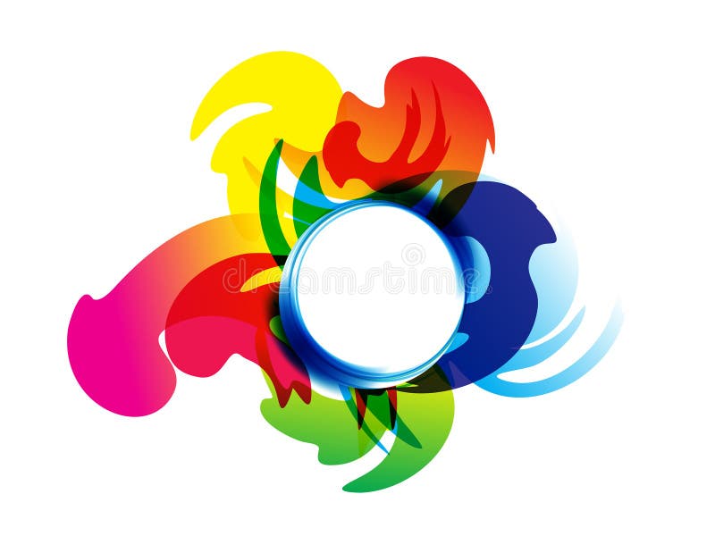 Abstract Artistic Rainbow Explode Stock Vector - Illustration of circle ...