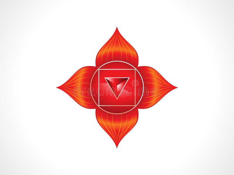 Abstract Artistic Red Root Chakra Stock Vector - Illustration of ...