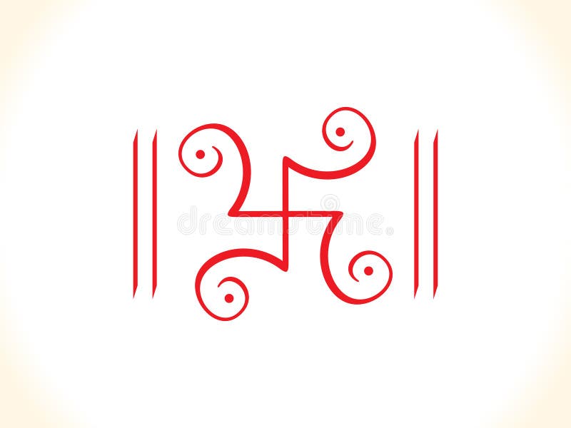 Abstract Artistic Red Swastik Stock Vector - Illustration of hindu ...