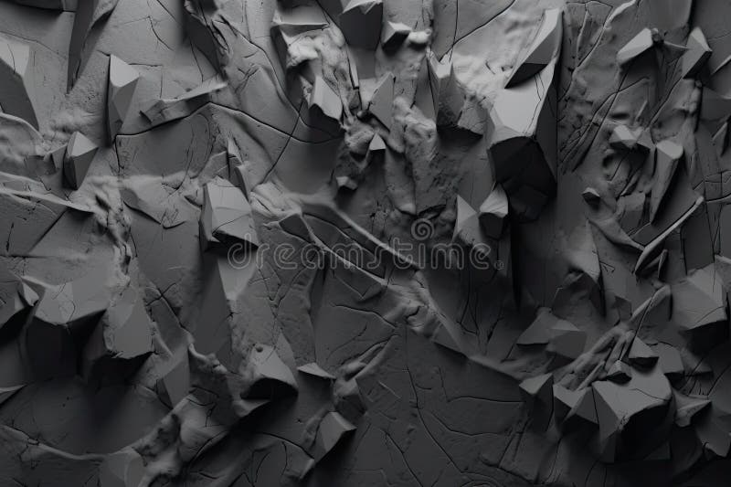 Abstract Artistic Render of Rough Concrete Texture in Monochromatic ...