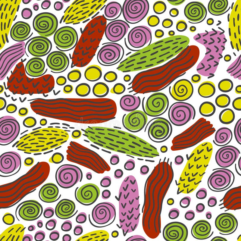 Abstract Artistic Simple Seamless Pattern Stock Vector - Illustration ...