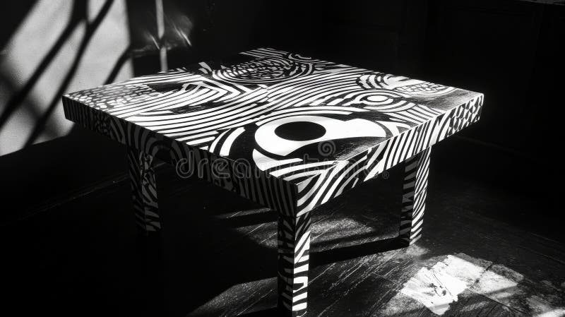 Abstract Artistic Table Design Stock Illustration - Illustration of ...