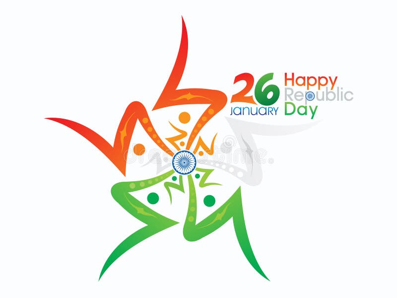 Abstract Artistic Tri Color Floral Stock Vector - Illustration of ...