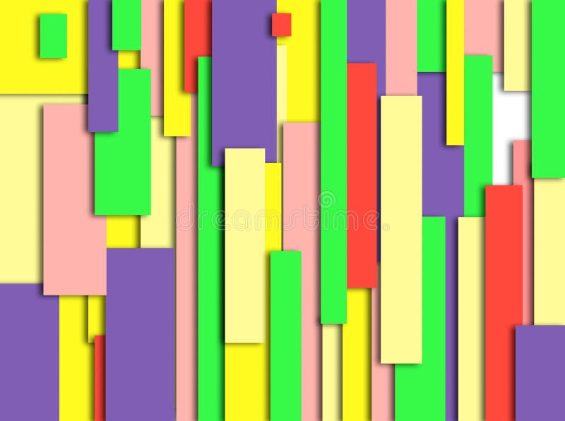 Abstract Artwork Bold Blocks Stock Illustration - Illustration of ...