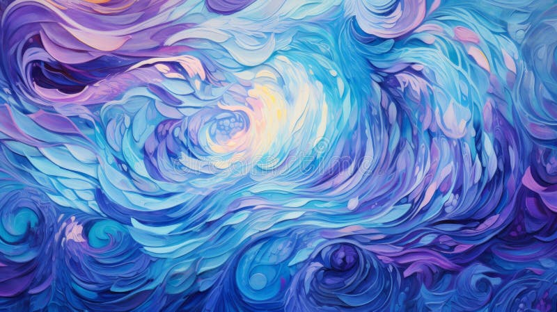 An Abstract Artwork Characterized by Swirling. Generative AI Stock ...