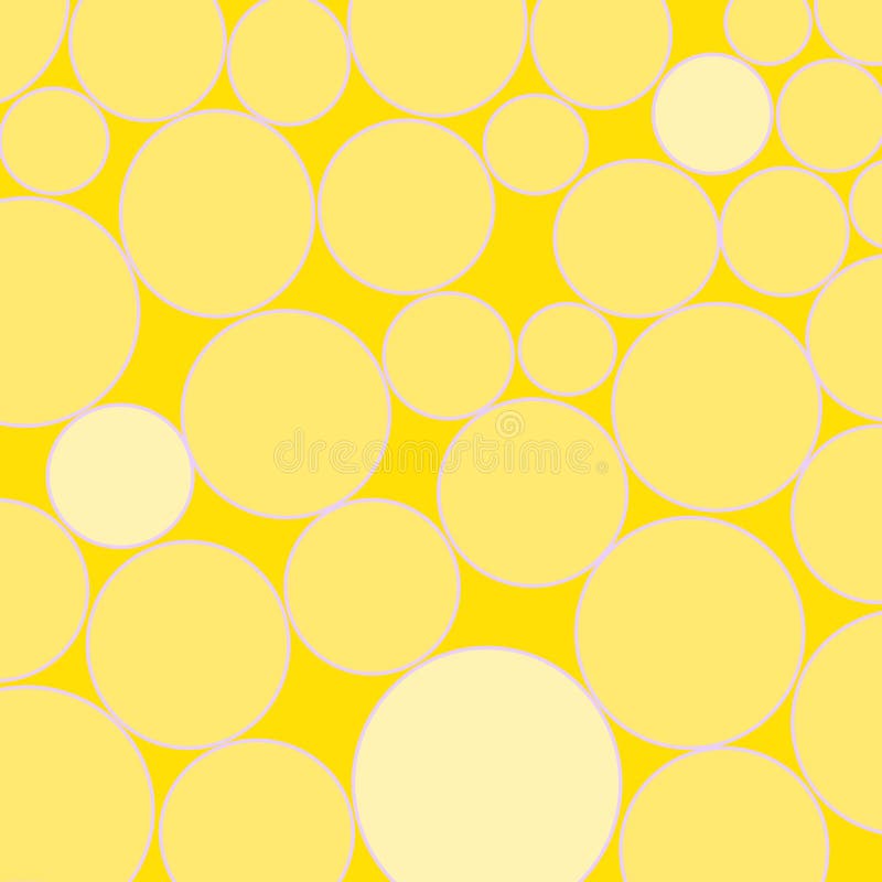 Abstract Artwork Circles Yellow Stock Illustration - Illustration of ...