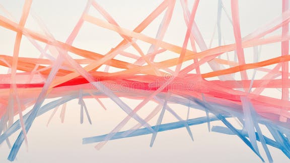 Abstract Artwork: a Colorful Intersection of Lines and Shapes Stock ...