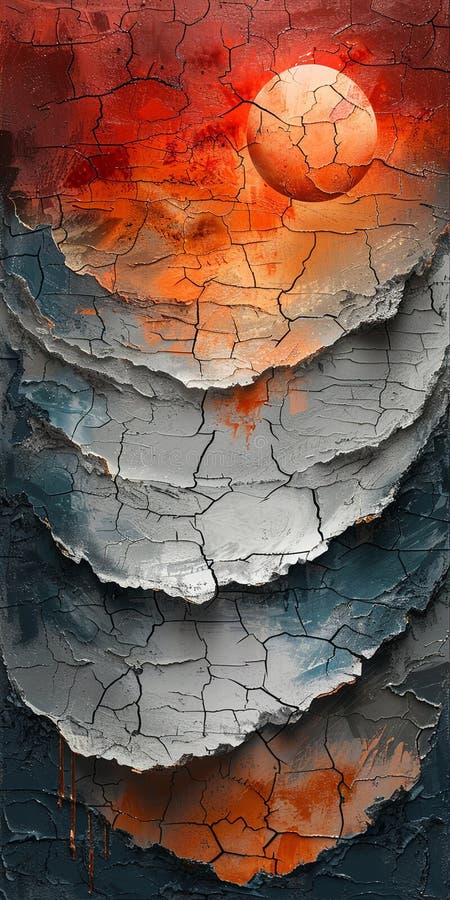 Abstract Artwork Depicting the Beauty of Decay and Transformation Stock ...