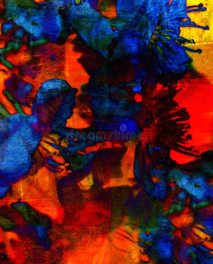 Abstract Artwork Efflorescence Stock Illustration - Illustration of ...