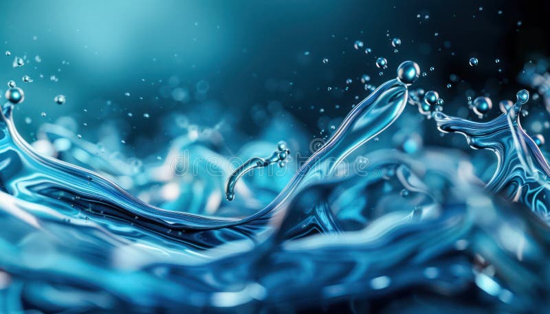 Abstract Water Current Movement, a Dynamic Representation of Life ...