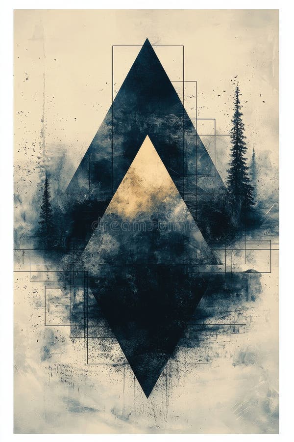 Surreal Staircase and Arches Creating an Abstract Geometric Art ...