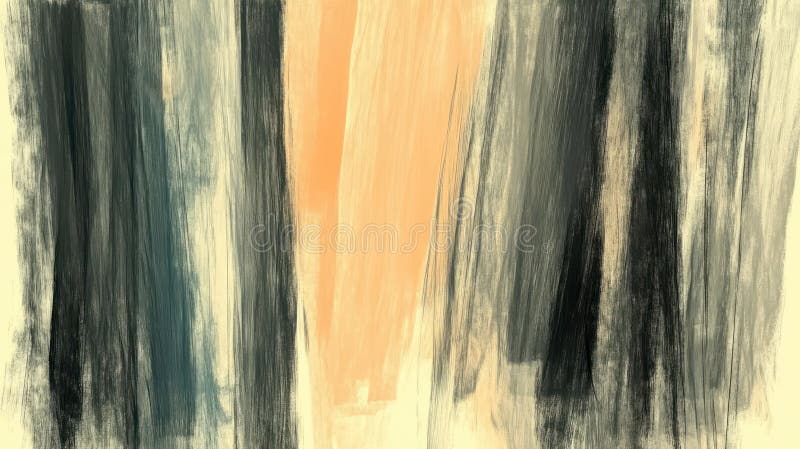 Abstract Artwork Featuring Blended Brush Strokes in Muted Tones Stock ...