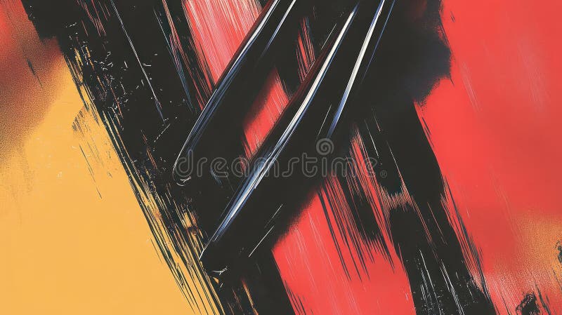 Abstract Artwork Featuring Bold Colors and Dynamic Brush Strokes Stock ...
