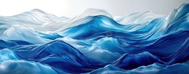 Abstract Blue Wave Texture stock illustration. Illustration of marine ...