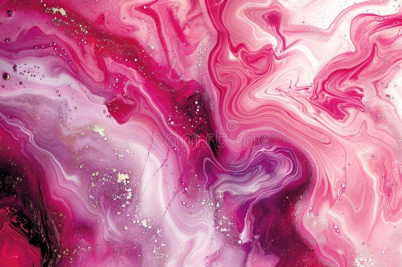 Pink and White Abstract Marble Texture with Gold Glitter Stock Illustration - Illustration of ...