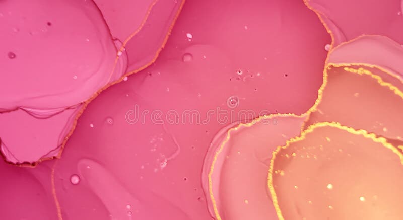 Abstract Artwork Featuring Fluid Patterns in Pink and Peach Tones ...