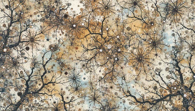 Abstract Artwork Featuring Intricate, Branching Patterns Resembling ...