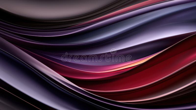 Abstract Artwork Featuring Multiple Curves and Shades of Purple, Red ...