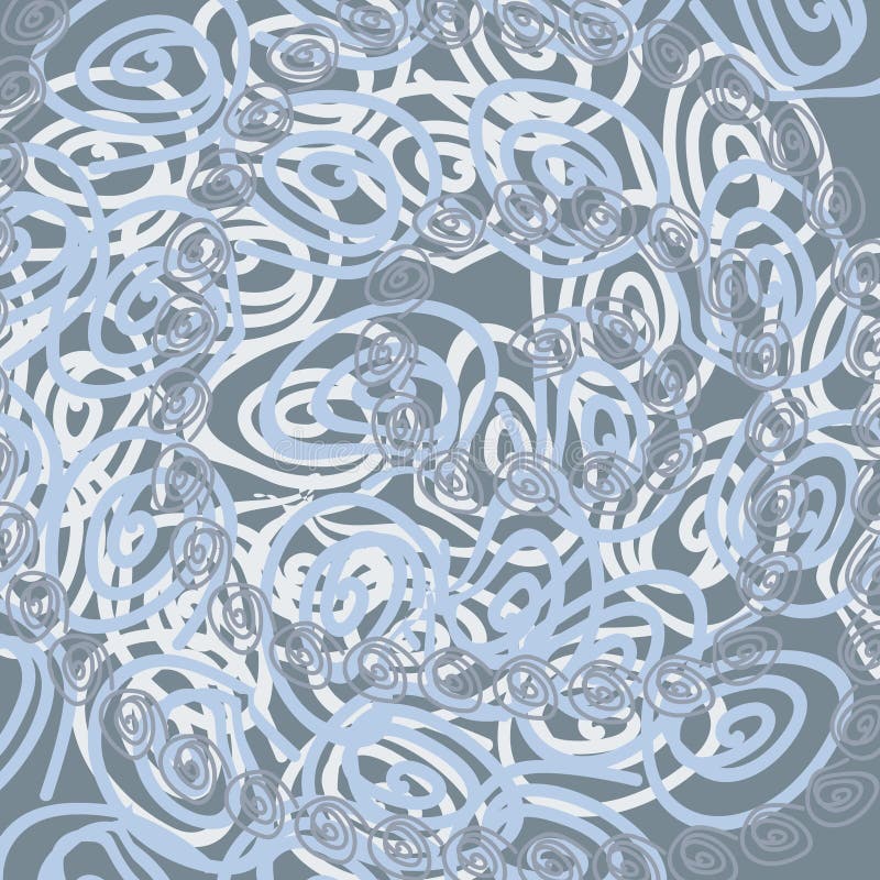 Abstract Artwork Featuring Overlapping Spirals and Loops in Varying ...