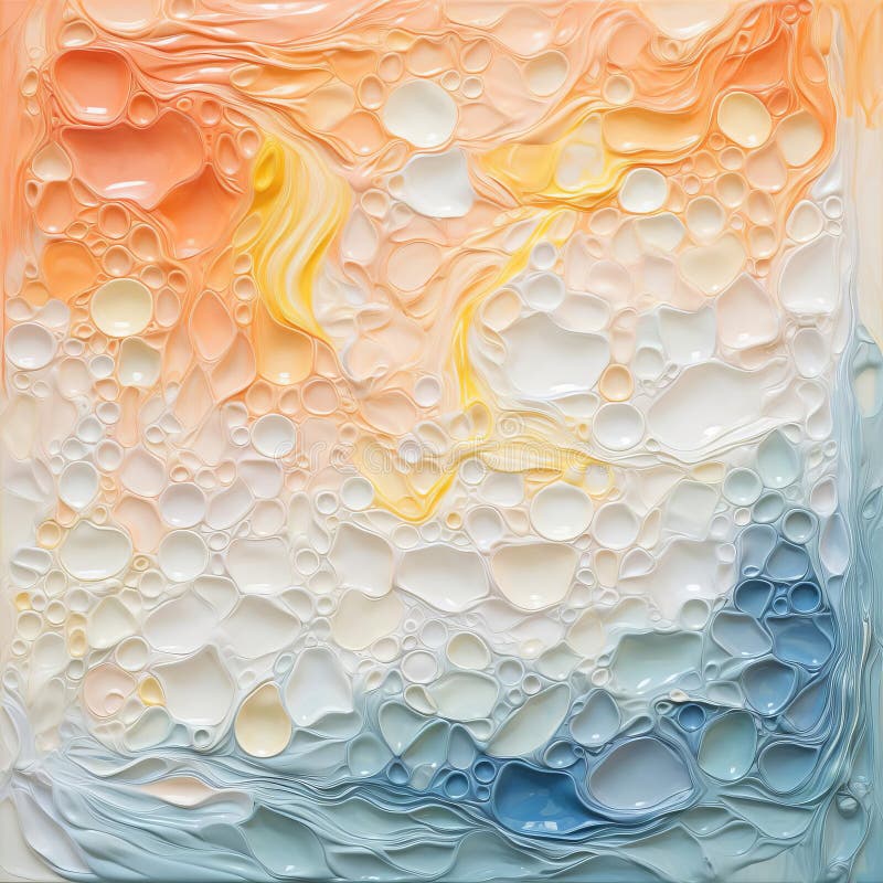 Abstract Artwork Featuring Shiny Bumpy Texture on White Background ...