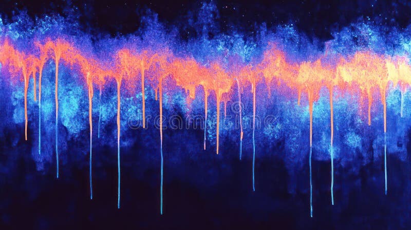 Abstract Artwork Featuring Vibrant Colors and Dripping Paint Effects ...