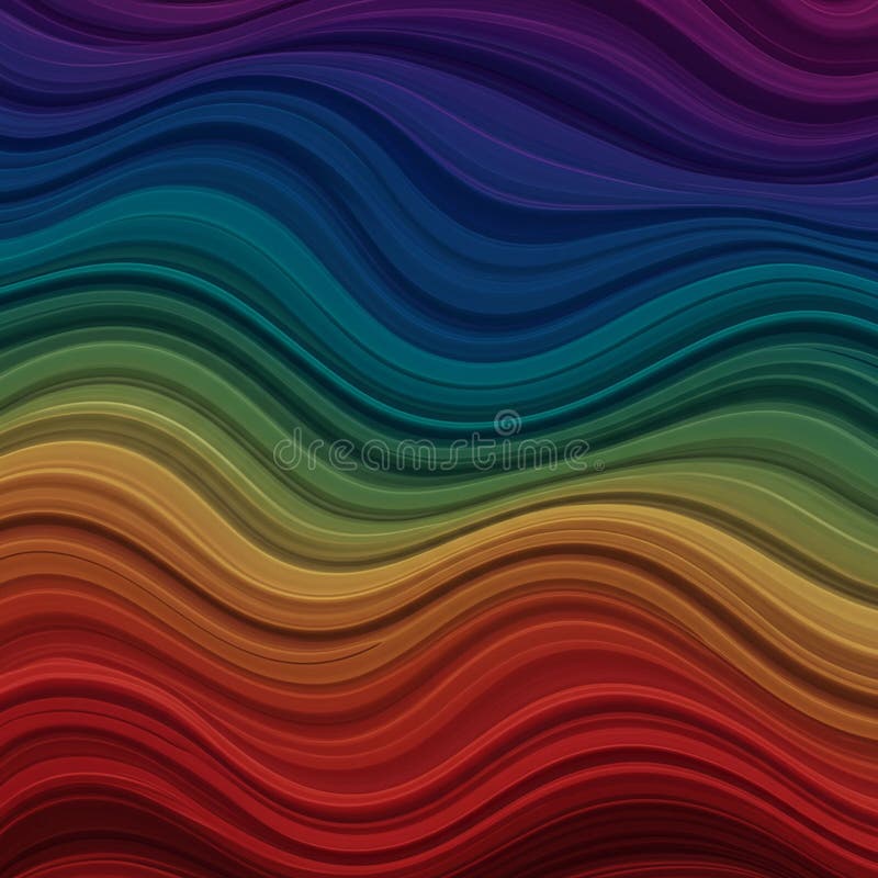 Abstract Artwork Featuring Wavy, Flowing Lines Blending Seamlessly in a ...