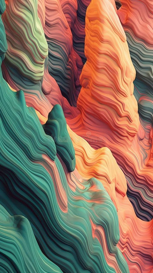 Abstract Artwork with Hidden Depths AI Generated Stock Illustration ...