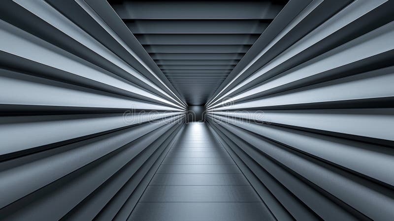 Abstract Artwork of Horizontal Lines Receding into the Perspective ...