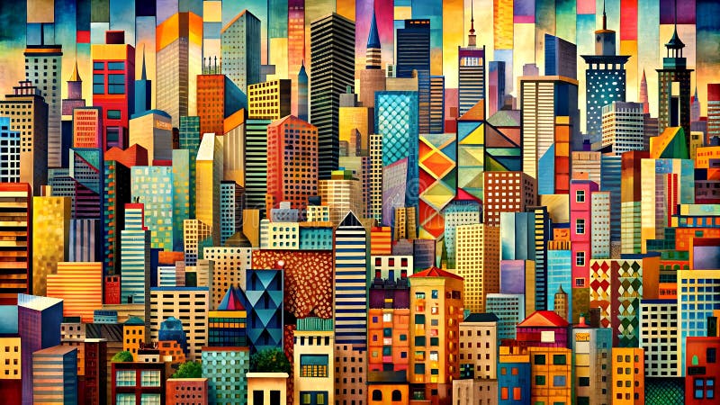 An Abstract Artwork Inspired by the Geometric Forms and Patterns of ...